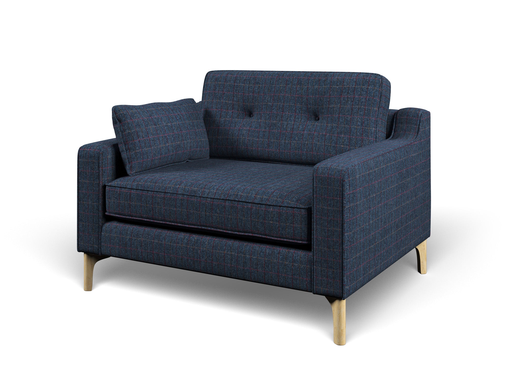 Harris Tweed Herringbone Denim Hug Loveseat Sofa – All About Tweed