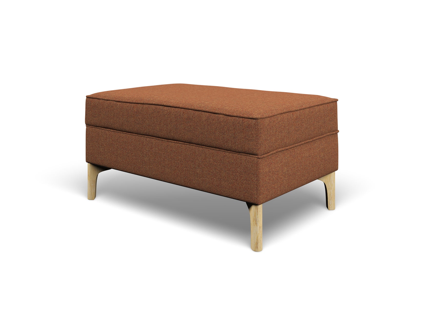 Abraham Moon Herringbone Blush Hug Footstool – All About Tweed