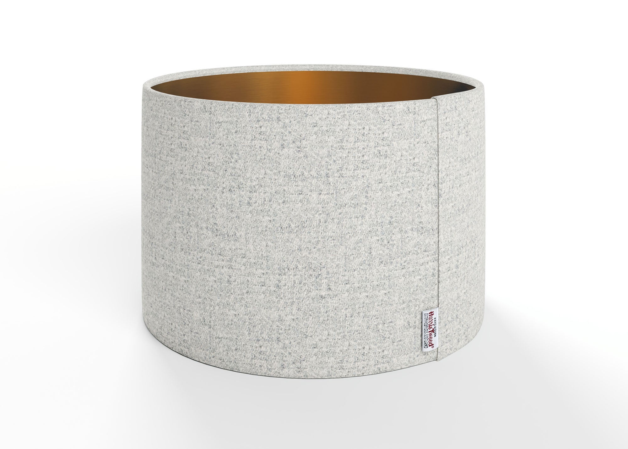 Harris Tweed Drum Lampshade – Fabric Light Shade in Harris Light Grey ...