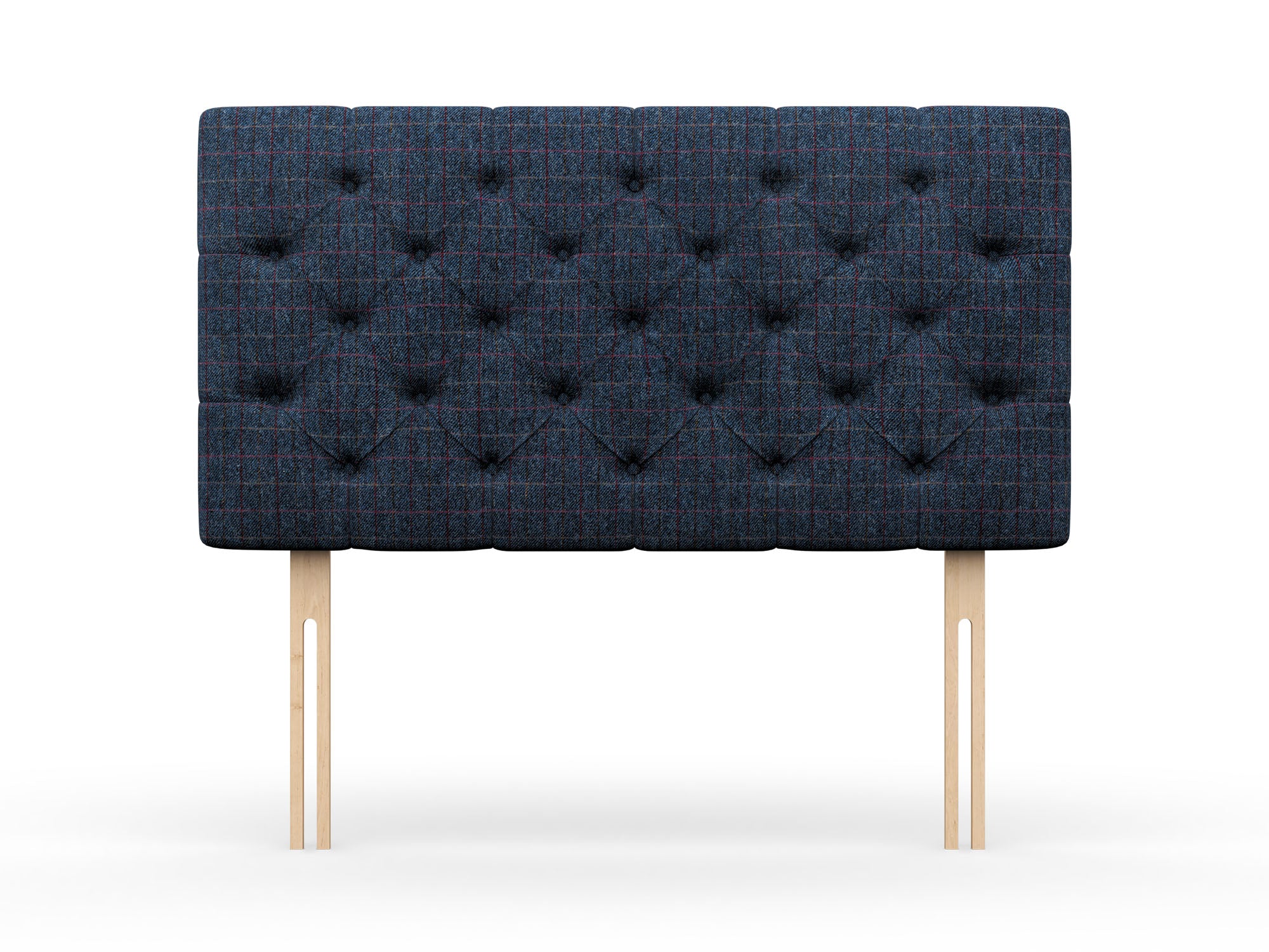 Harris Tweed Edgar Herringbone Denim Headboard – All About Tweed