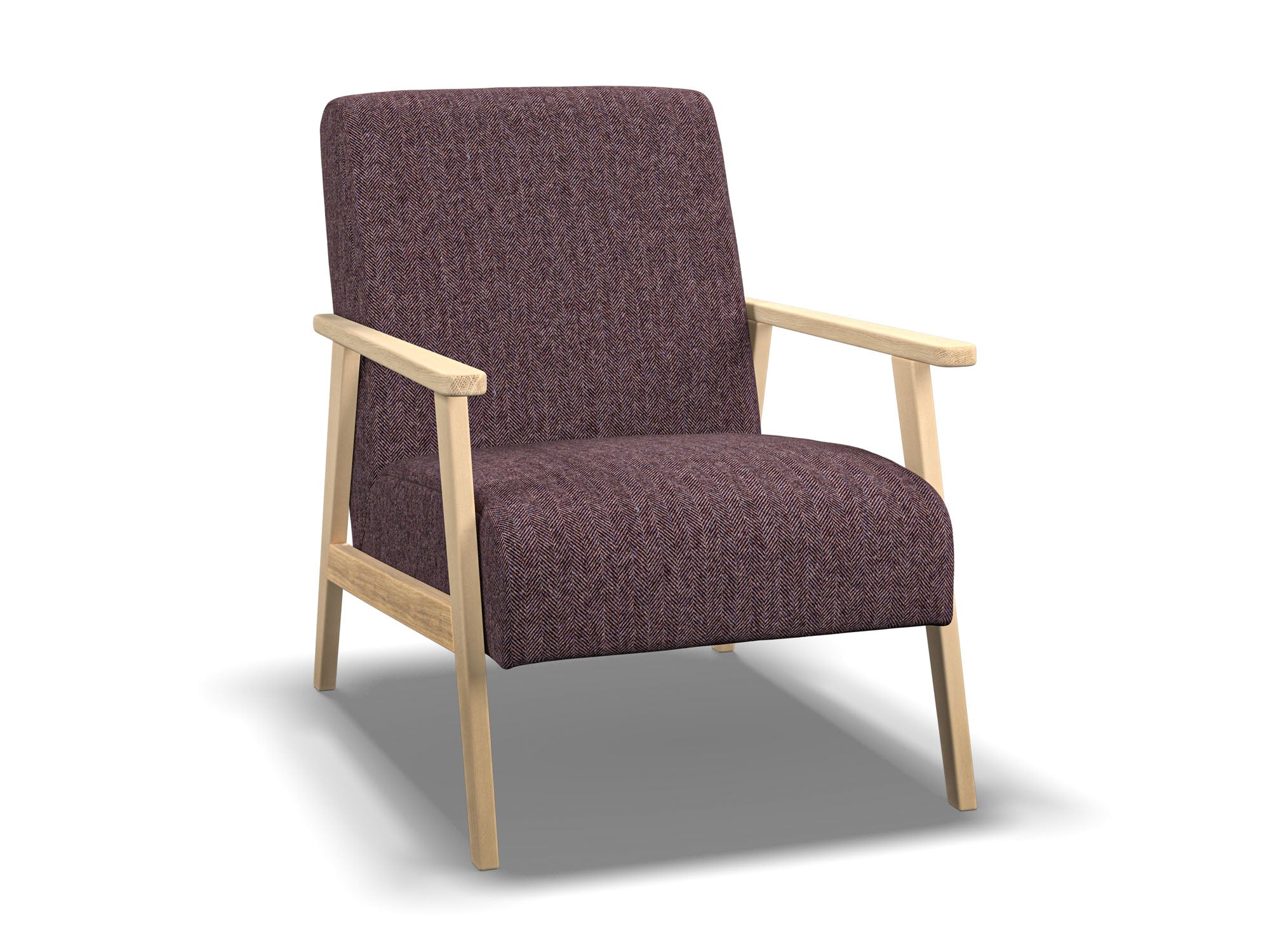Abraham Moon Herringbone Heather Joran Armchair – All About Tweed