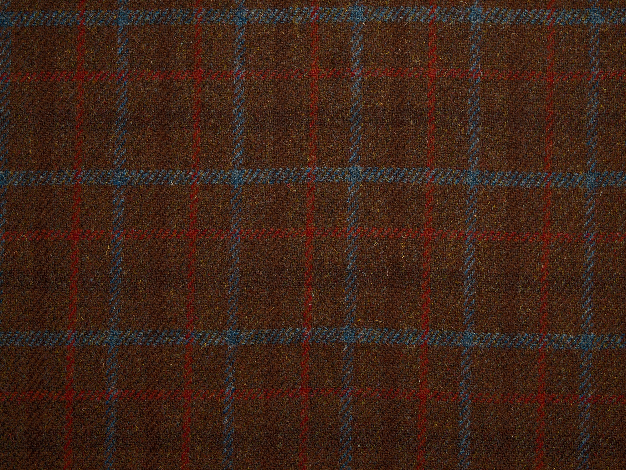 Harris Tweed Check Cocoa Fabric by the Metre – All About Tweed