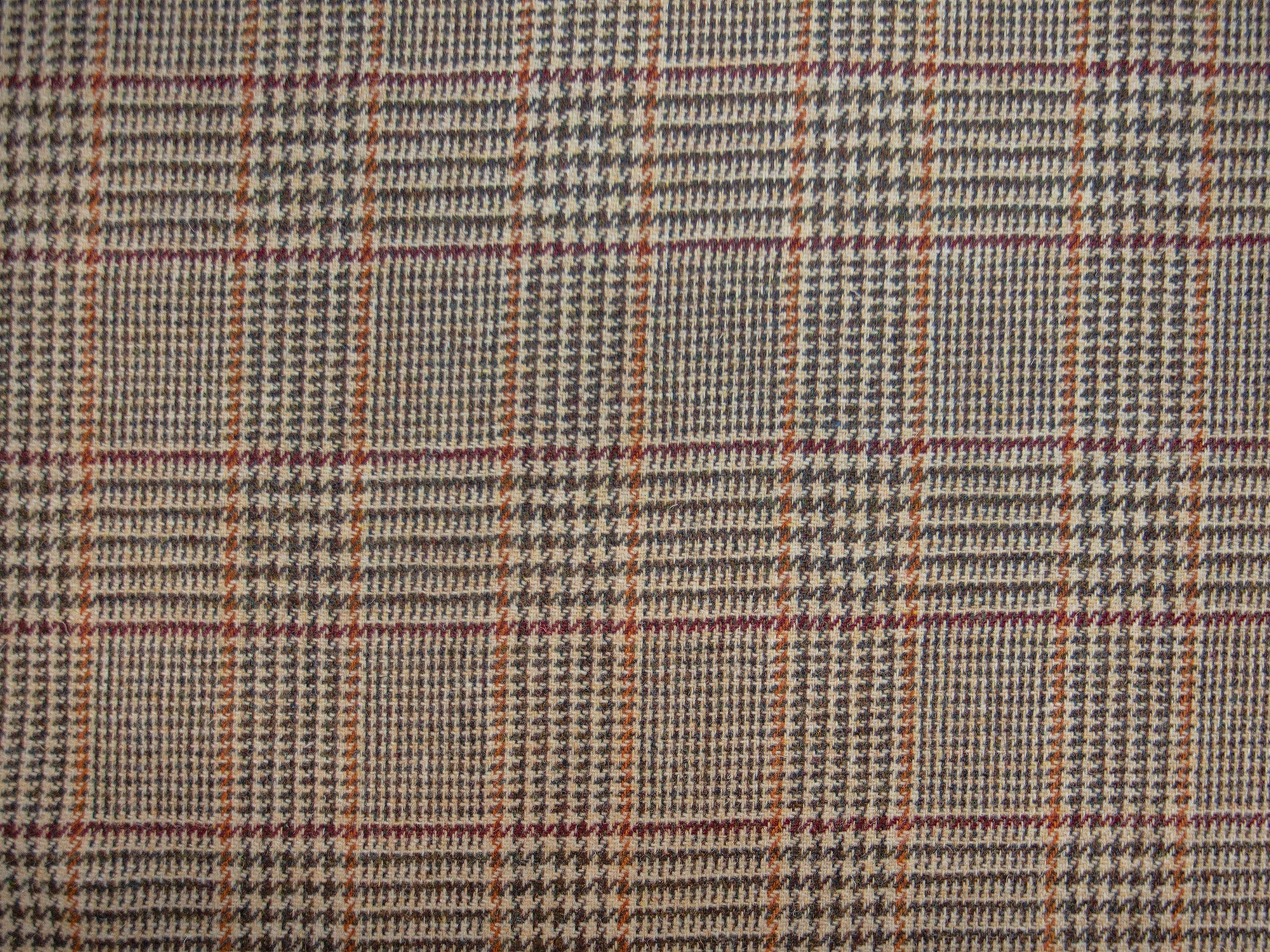 Harris Tweed Dogtooth Bronze Fabric by the Metre – All About Tweed