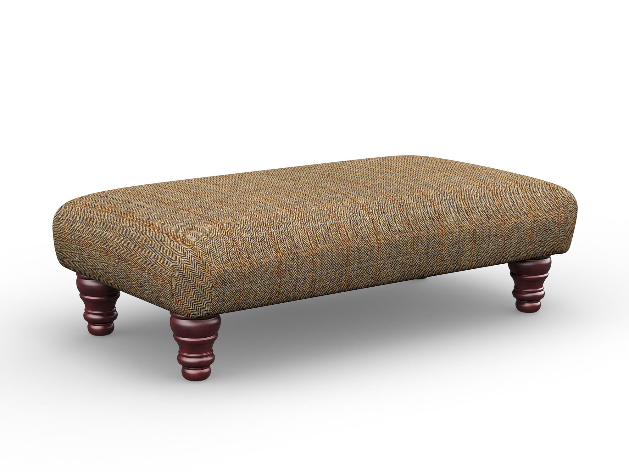 Harris Tweed Herringbone Moss Footstool – All About Tweed
