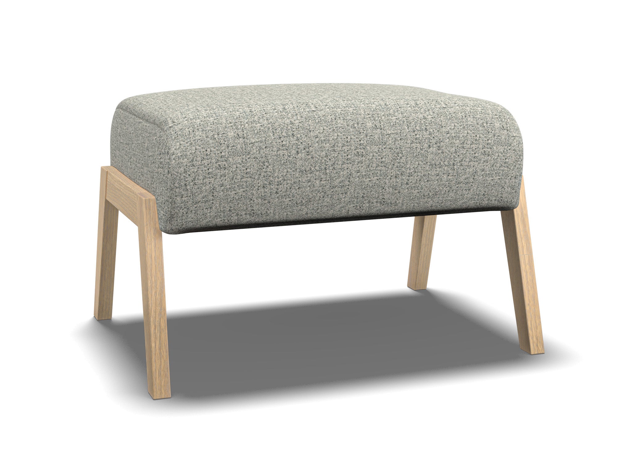 Harris Tweed Harris Light Grey Joran Footstool – All About Tweed