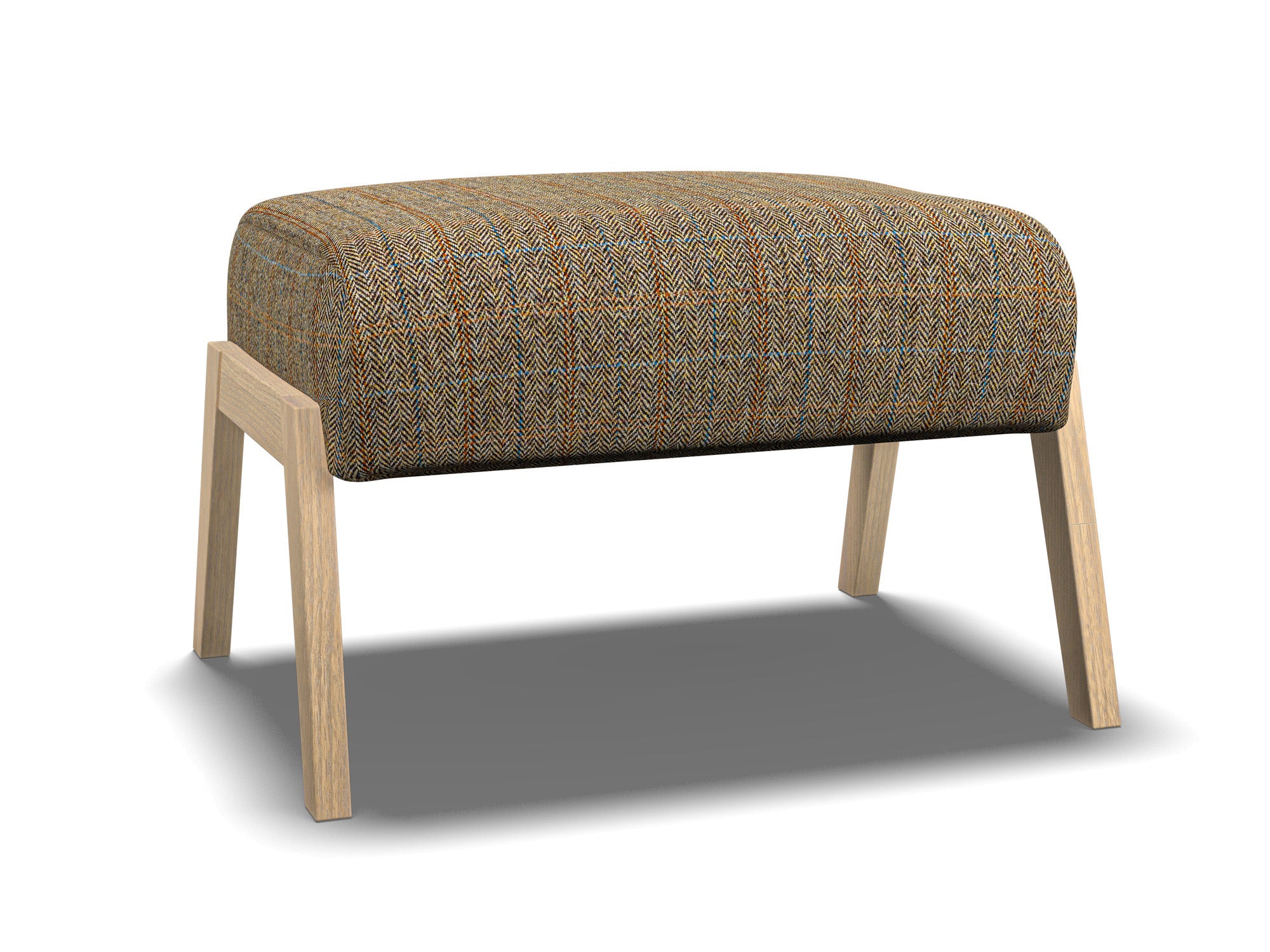 Harris Tweed Herringbone Moss Joran Footstool – All About Tweed