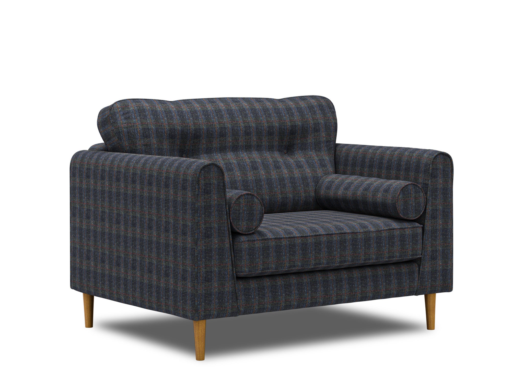 Harris Tweed Check Midnight Madison Love Seat Sofa – All About Tweed