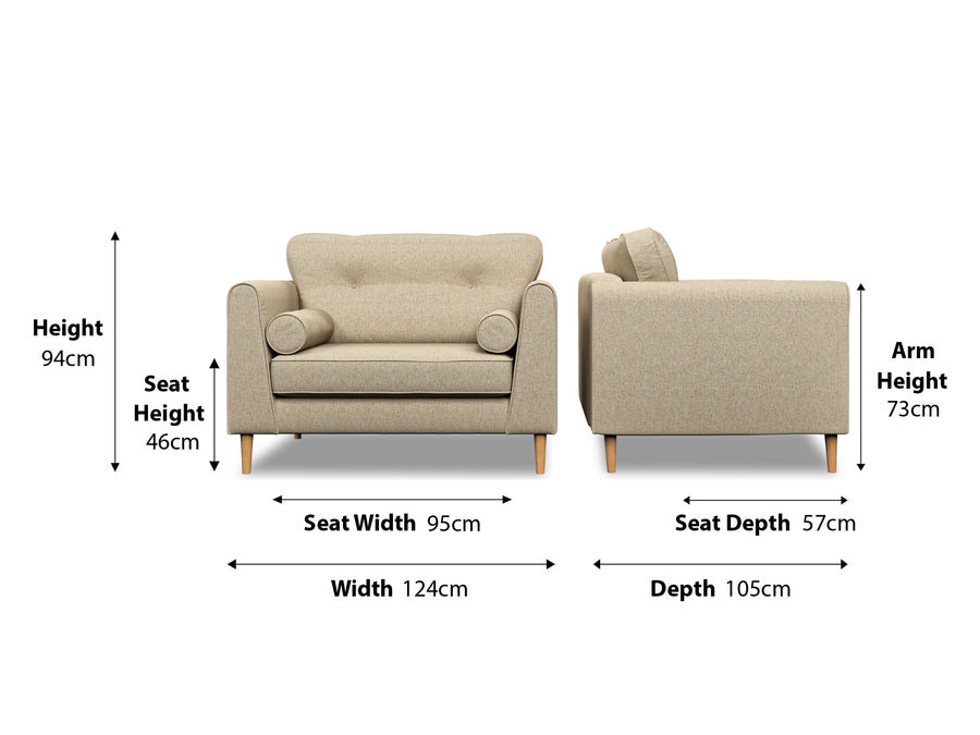 Harris Tweed Tweed Sorrel Madison Love Seat Sofa – All About Tweed