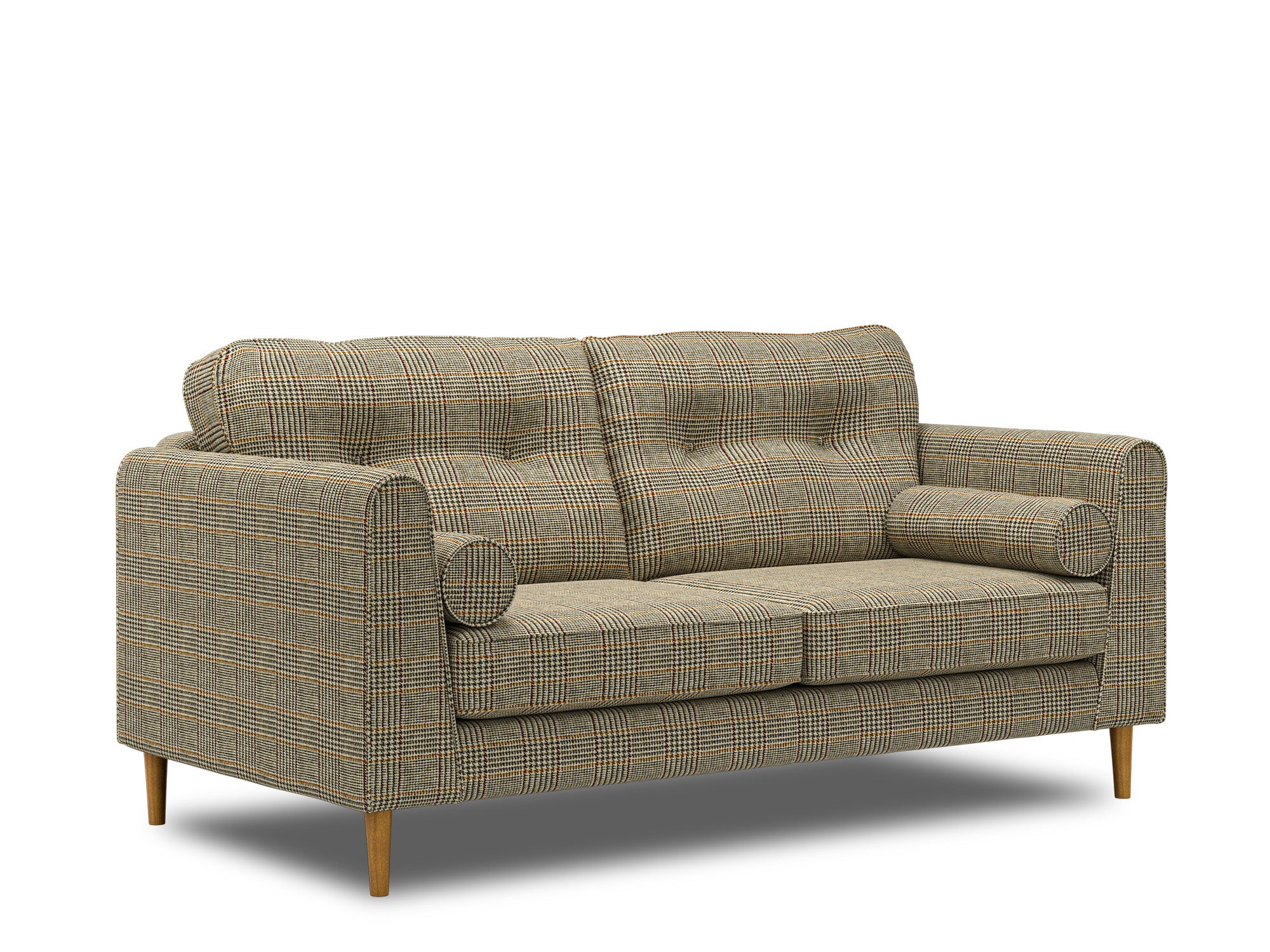 Harris Tweed Dogtooth Bronze Madison Medium Sofa – All About Tweed